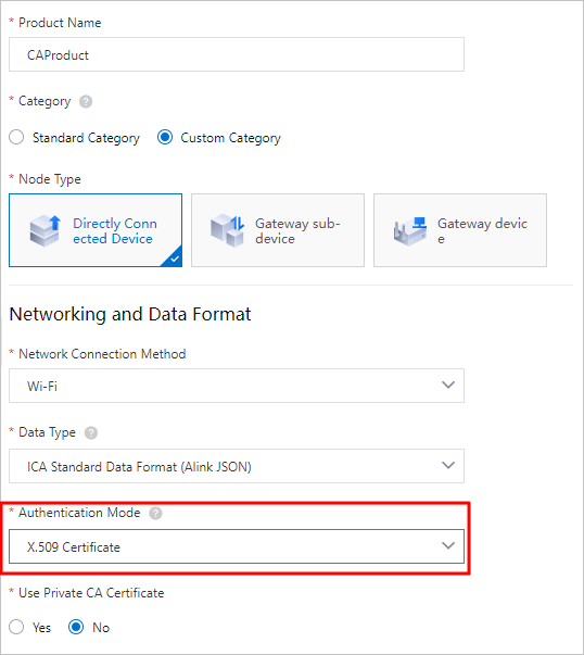 Use X 509 Certificates To Authenticate Devices Alibaba Cloud Documentation Center