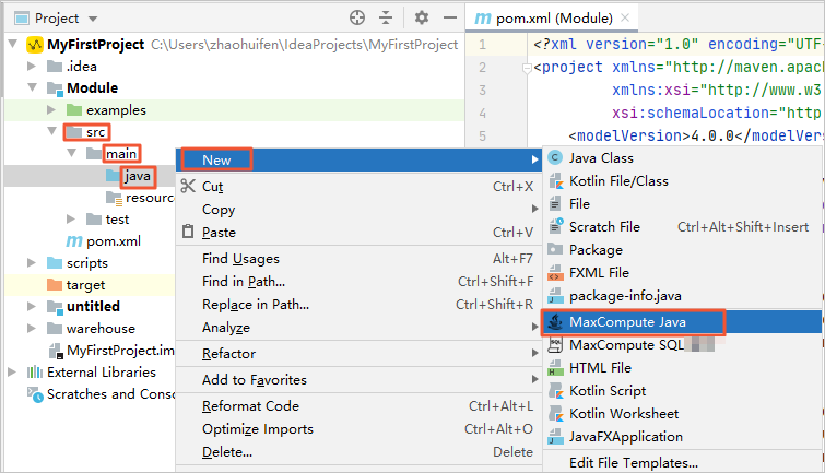 Develop a UDF - Connect to Maxcompute| Alibaba Cloud Documentation Center